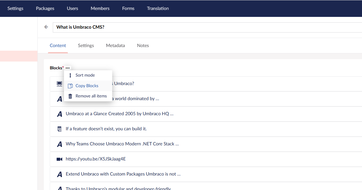 Tips for Umbraco CMS editor | UmbraCare