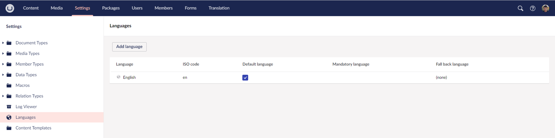 How to use default language as default culture for threads in Umbraco